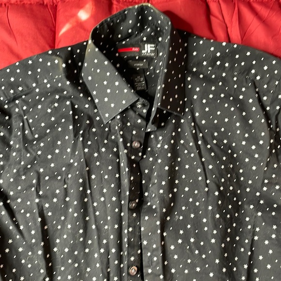 jf j.ferrar | Shirts | J Ferrar Stretch Dress Shirt Size 51512 Black ...